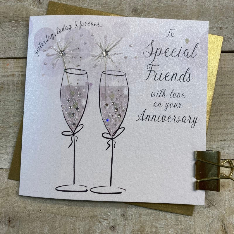 To Special Friends Anniversary Card Elegant Anniversary Card Friends